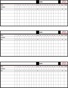 Free Disc Golf Scorecard - (Printer-Friendly) Disc Golf Dojo